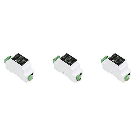 3x Rs485 Serial Port Server Rs485 To Rj45 Ethernet Tcpip To Serial Port Module Rail Type Serial