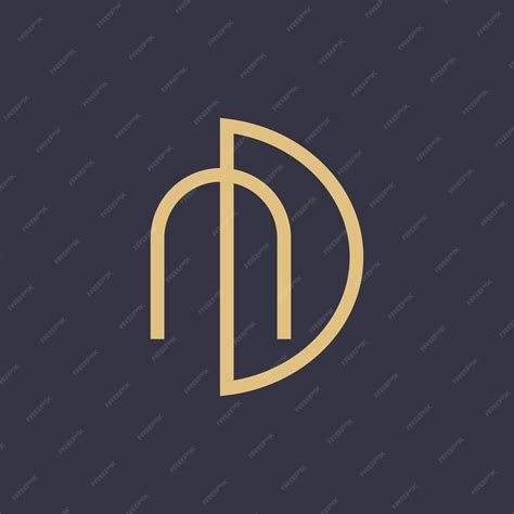 Premium Vector Modern Elegant Nd Or Dn Logo Design Template Icon Initials Based Monogram And