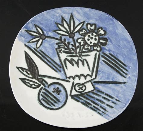 Sold Price Pablo Picasso Bouquet A La Pomme 1956 Plate Invalid Date Pdt