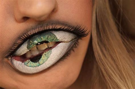 Creepy Lip Makeup By Sandra Holmbom Halloween Makeup Diy Halloween Makeup Easy Halloween Eye