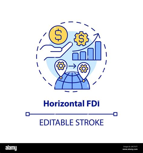 Customizable Horizontal FDI Icon Stock Vector Image Art Alamy