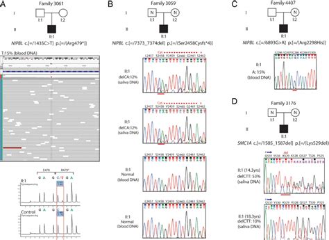 Mosaic Mutations Identi Fi Ed By Next Generation Sequence Analysis A