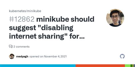 Minikube Should Suggest Disabling Internet Sharing For Hyperkit In