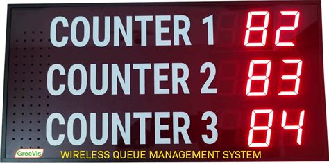 led 3 rows wireless token queue management system for bank at ₹ 62000