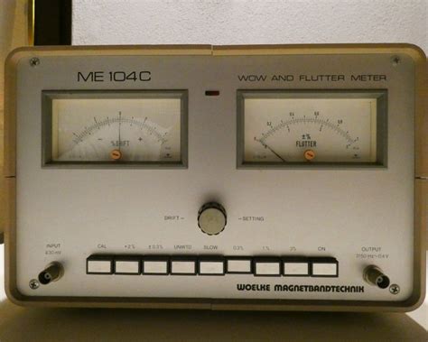Woelke Wow And Flutter Meter Me104 Multiple Models Catawiki