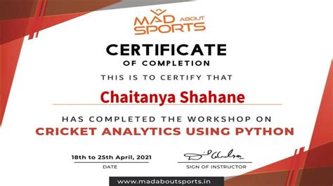 Chaitanya Shahane On Linkedin Cricketlover Dataanalyticspassion Python