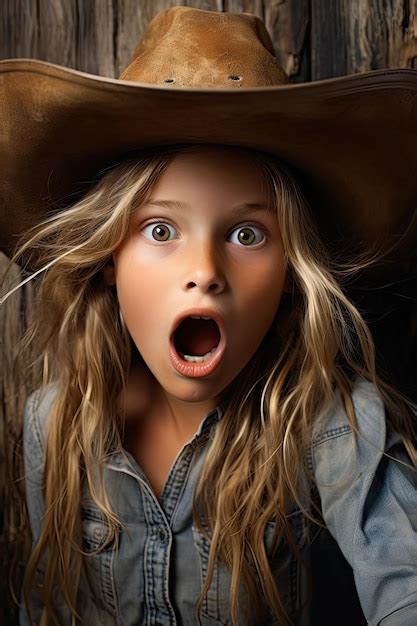 Premium Ai Image A Girl With Her Mouth Open