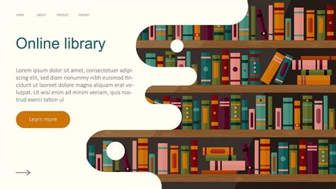 Online Library App For Reading Banner Website Template Electronic Online Library App For Reading Banner Website Template Electronic