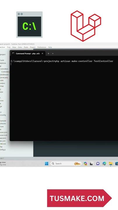 laravel create controller php artisan command make controller