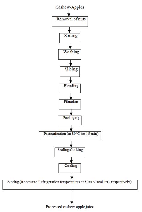 Simplified Flow Diagram Of Cashew Apple Juice Extraction Download Scientific Diagram