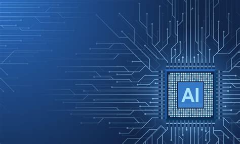 Premium Vector Artificial Intelligence Micro Chip Illustration