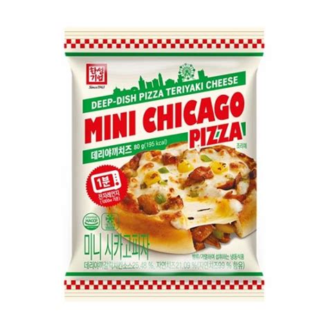 미니 시카고 피자 데리야끼치즈 80g 전체 제품