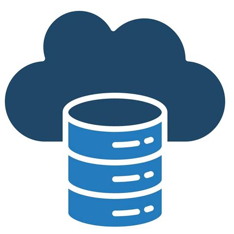 Cloud Database Icon Line Vector Illustration Vector Art At Vecteezy