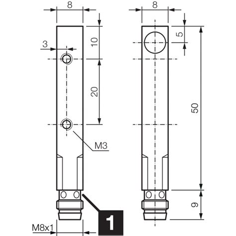 Inductive Proximity Sensor Ins Standard Dccq 08 M 02 Psk Tsl