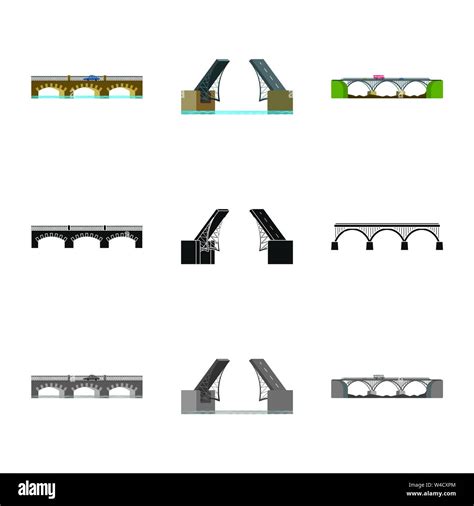 Isolated Object Of Connection And Design Symbol Set Of Connection And Side Stock Symbol For Web