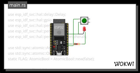 Esp32 Rust Led And Buttons Wokwi Esp32 Stm32 Arduino Simulator