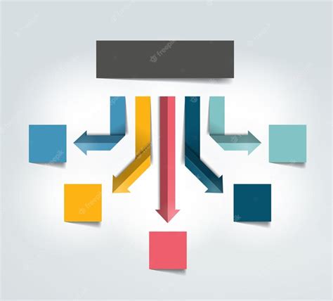 Premium Vector Arrow Infographics Flowchart Vector