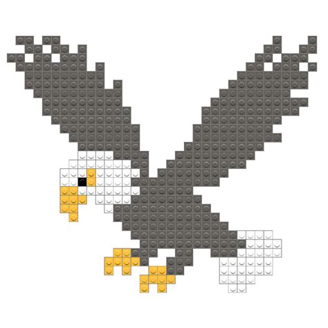 Minecraft Pixel Art Eagle