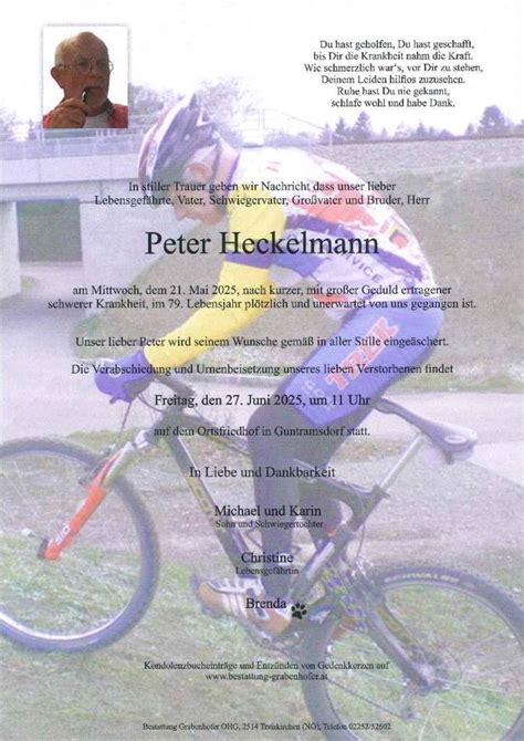 Heckelmann Peter Bestattung Grabenhofer