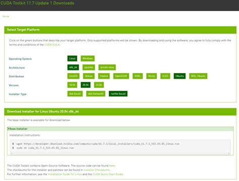 Nvidia Cuda Cudnn 설치 방법 Ubuntu 2004 Vividian Repository