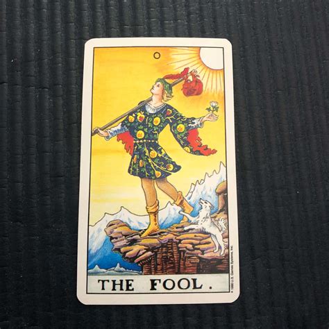 유니버셜웨이트 타로 카드 메이저 아르카나 0번 바보 카드