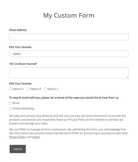 Gdpr Request Template
