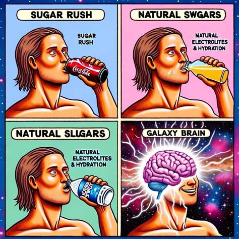 Galaxy Brain Meme About Beverages Rweirddalle