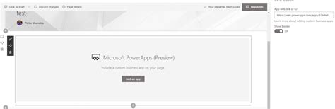 App Not Appearing In Power Apps Web Part With New App