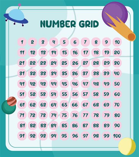 Math Number Grid Printable Number Grid Printable Numbers Practices Worksheets