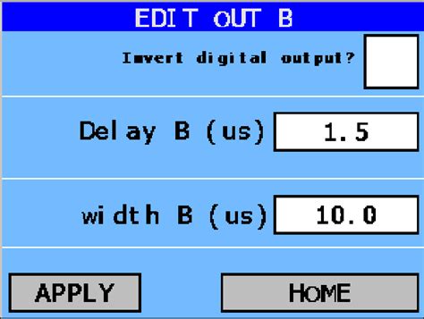 Configuration Screen For Output Channel B With Positive Logic With Download Scientific