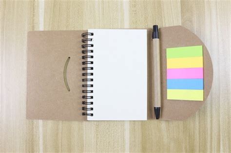 Spiral Notebook With Pen And Sticky Notes Iwizprint