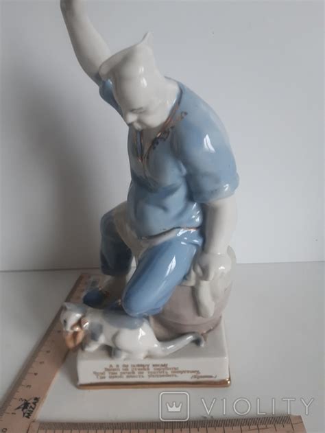 Статуэтка Повар и кот Баранлвка 112066614 купити Violity