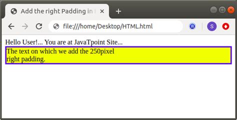How To Add Padding In Html Tpoint Tech