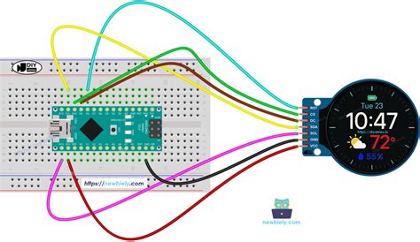 아두이노 나노 1 28인치 원형 Tft Lcd 디스플레이 모듈