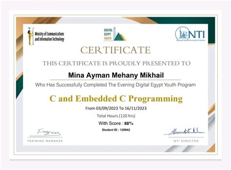 Mena Ayman On Linkedin Nti Embeddedsystems Cprogramming 13 Comments