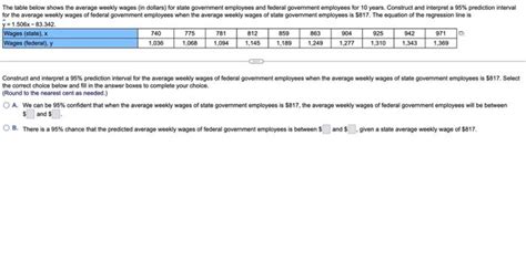 solved construct and interpret a 95 prediction interval for