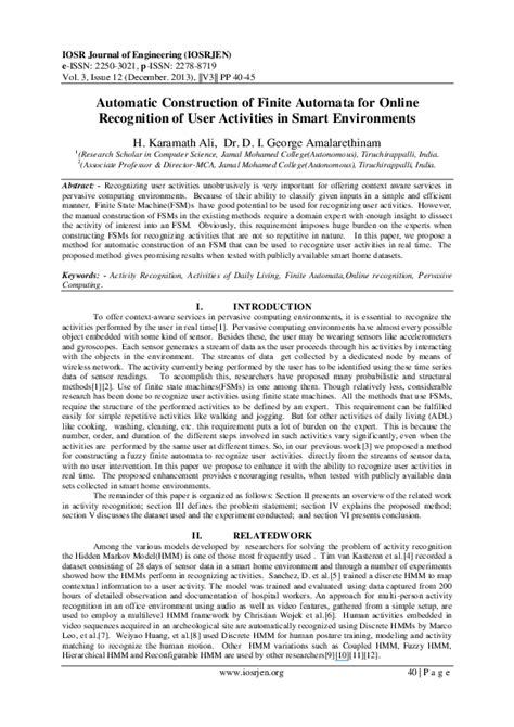 Pdf Automatic Construction Of Finite Automata For Online Recognition