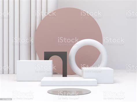 3d 렌더링 추상적인 장식 배경 제품을 표시하는 최소한의 연단 0명에 대한 스톡 사진 및 기타 이미지 0명 Fashion Show 가정의 방 Istock