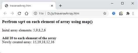 Traverse Array Object Using JavaScript Tpoint Tech