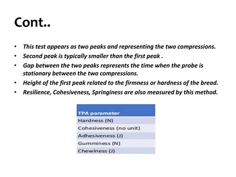 Texture Analysis Of Food 1 Pptx