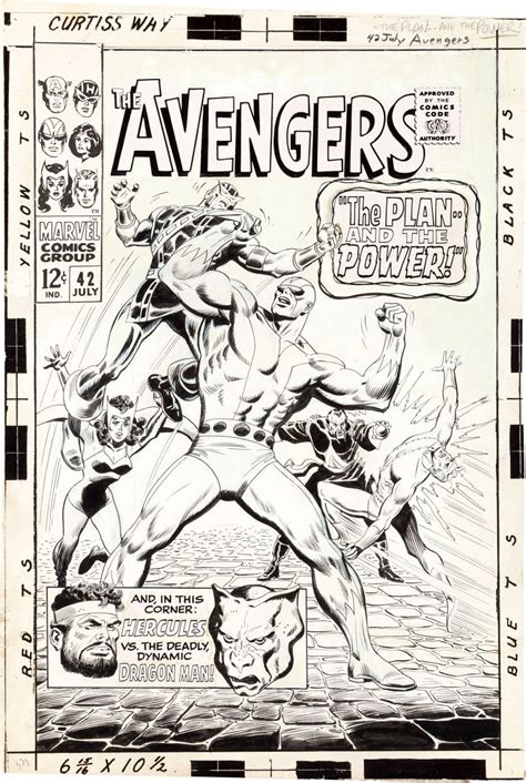 Avengers 42 John Buscema And George Roussos Comic Book Artists John