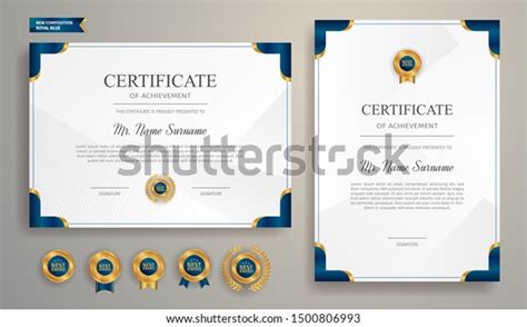 고급 배지와 현대적인 선 무늬를 사용한 스톡 벡터로열티 프리 1500806993