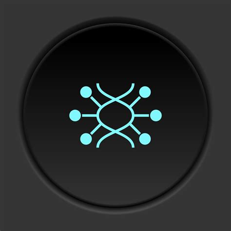 Round Button Icon Genome Dna Button Banner Round Badge Interface For Application