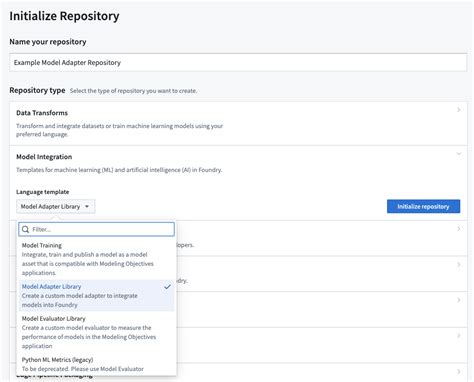 Models • Model Adapters • Creating Model Adapters • Palantir