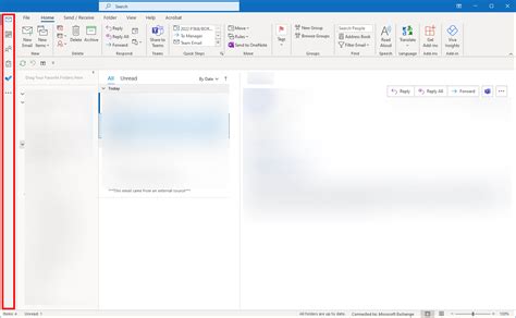 Outlook Navigation Pane Suddenly Moved To The Left Side Business It Support And Managed Service