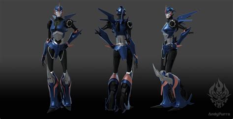 Artstation Arcee Transformers Prime Character Rig Game Assets
