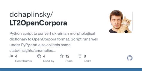 Github Dchaplinsky Lt Opencorpora Python Script To Convert Ukrainian Morphological Dictionary