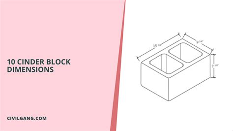 What Are The Dimensions Of A Cinder Block