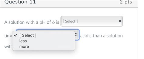 Solved A Solution With A PH Of Is Select Chegg Com