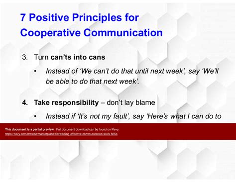 Developing Effective Communication Skills Ppt Slide Deck